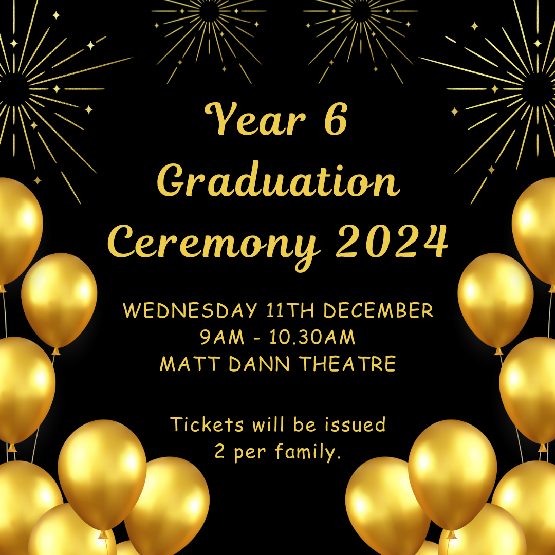 Year 6 Graduation Ceremony Flyer – Baler Primary School